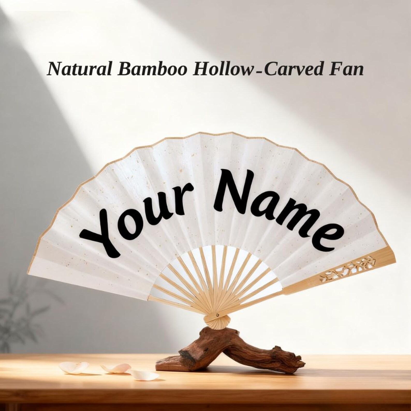 Custom Calligraphy Folding Fan, Personalized Chinese or English Name ...