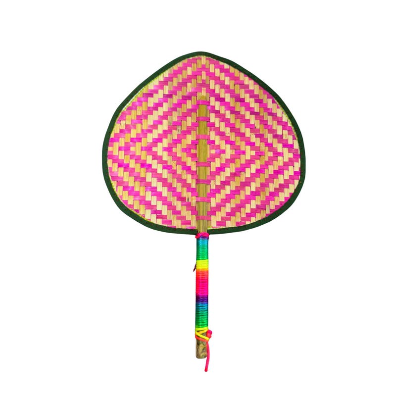 Handwoven Bamboo Fan, Traditional Woven Cooling Fan, Zen-style Handmade ...
