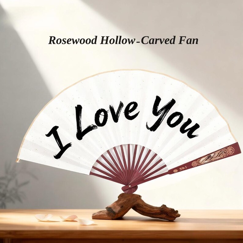 Custom Calligraphy Folding Fan, Personalized Chinese or English Name ...