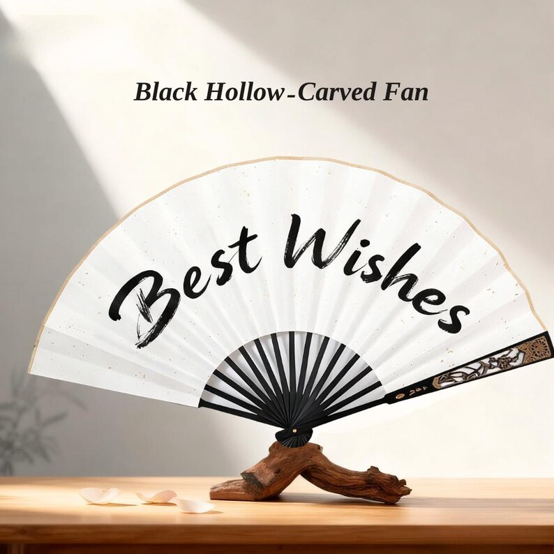 Custom Calligraphy Folding Fan, Personalized Chinese or English Name ...
