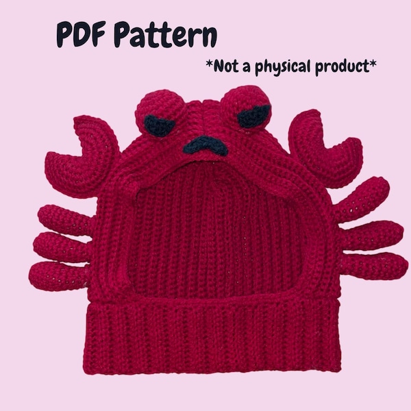 Crab Hat - Etsy