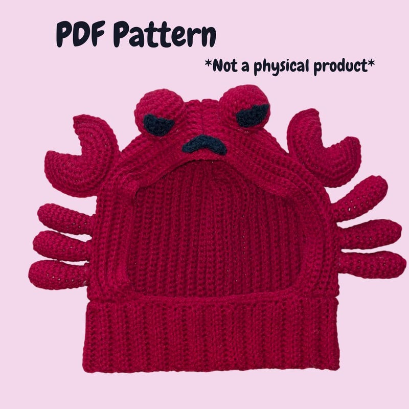 Crab Hat - Etsy
