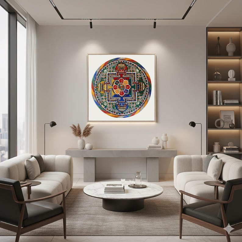 Circle of Ritual Order – East Asian Meditative Mandala Art Print - Etsy