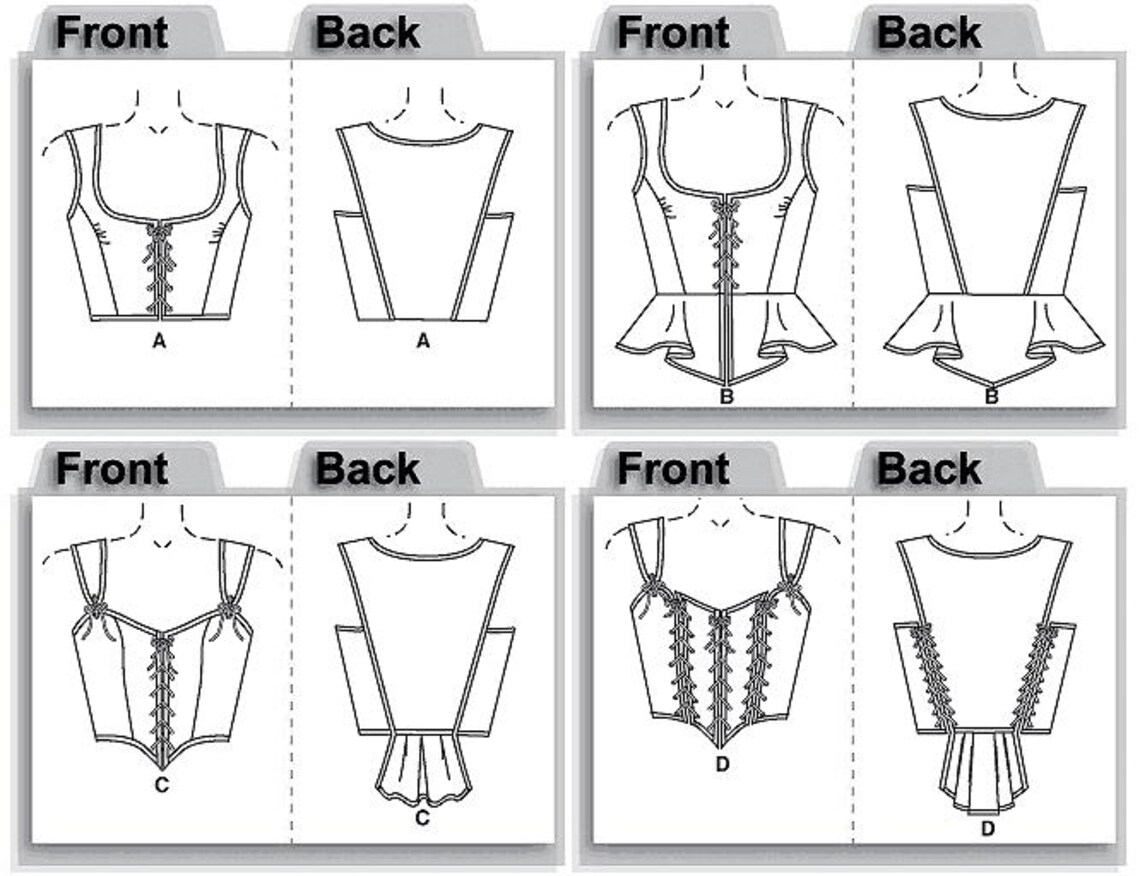 Butterick 4669 Sewing Pattern Corset Pattern Women Sewing Pattern ...