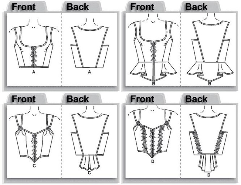 Butterick 4669 Sewing Pattern Corset Pattern Women Sewing Pattern ...