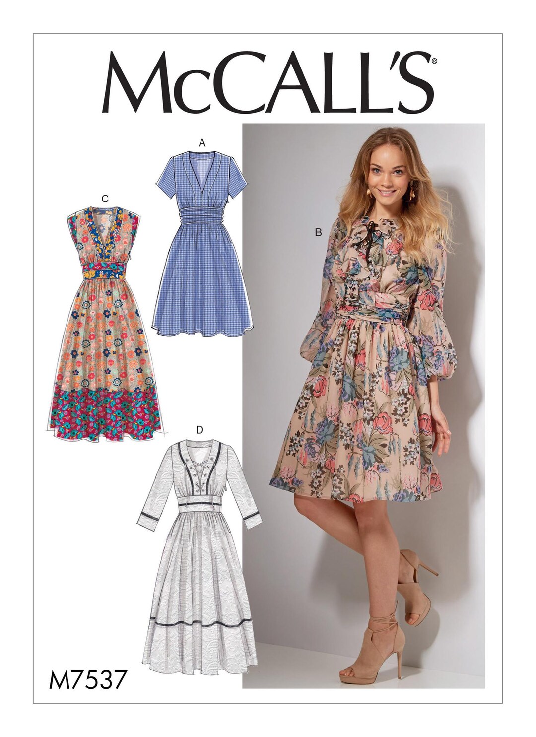 Mccalls 7537 Sewing Pattern Women Dress Pattern UNCUT Factory Folded ...