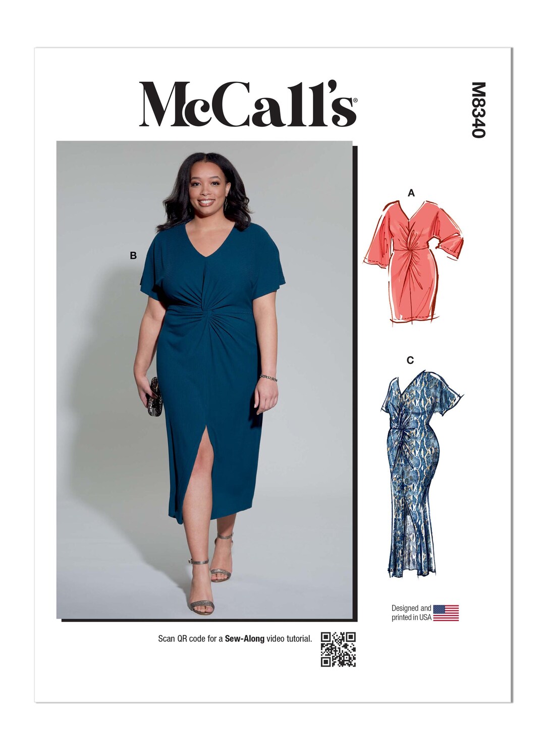 Mccalls 8340 Sewing Pattern Women Dress Pattern UNCUT Factory Folded ...
