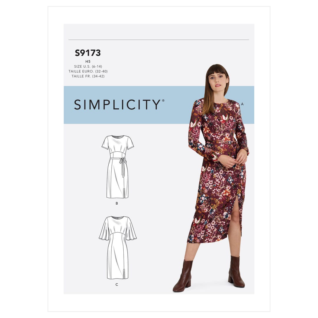 Simplicity 9173 Sewing Pattern Women Dress Pattern UNCUT Factory Folded ...