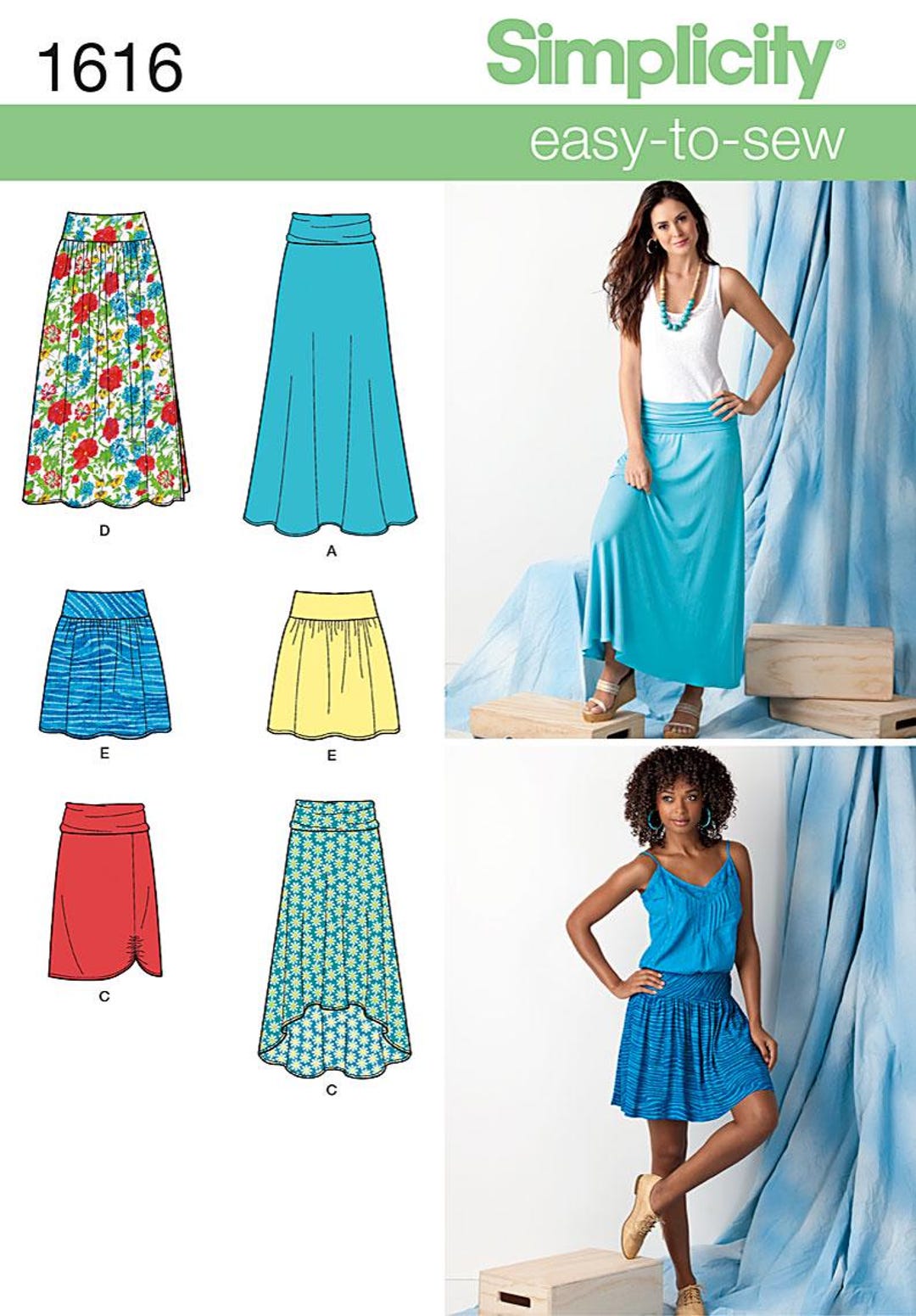 Simplicity 1616 Sewing Pattern Women Skirt Pattern UNCUT Size 8 - 16 ...