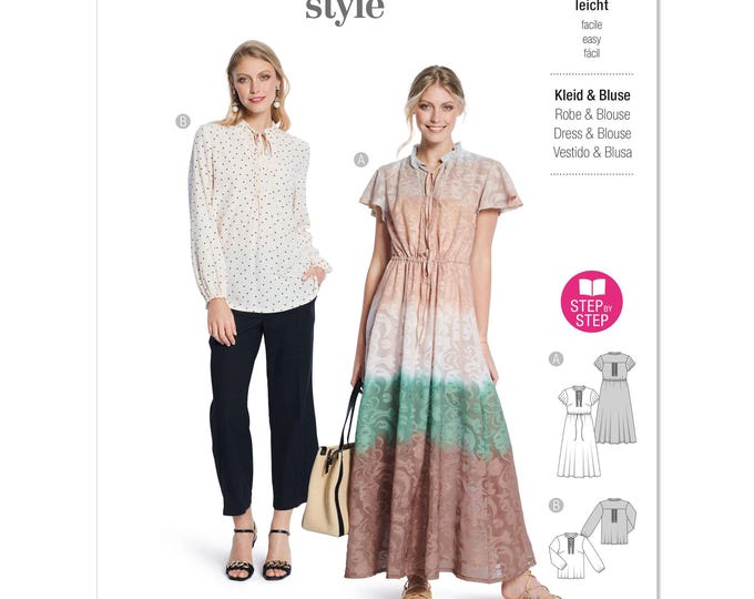 Burda 5823 Sewing Pattern Women Dress Pattern UNCUT Factory Folded Size ...
