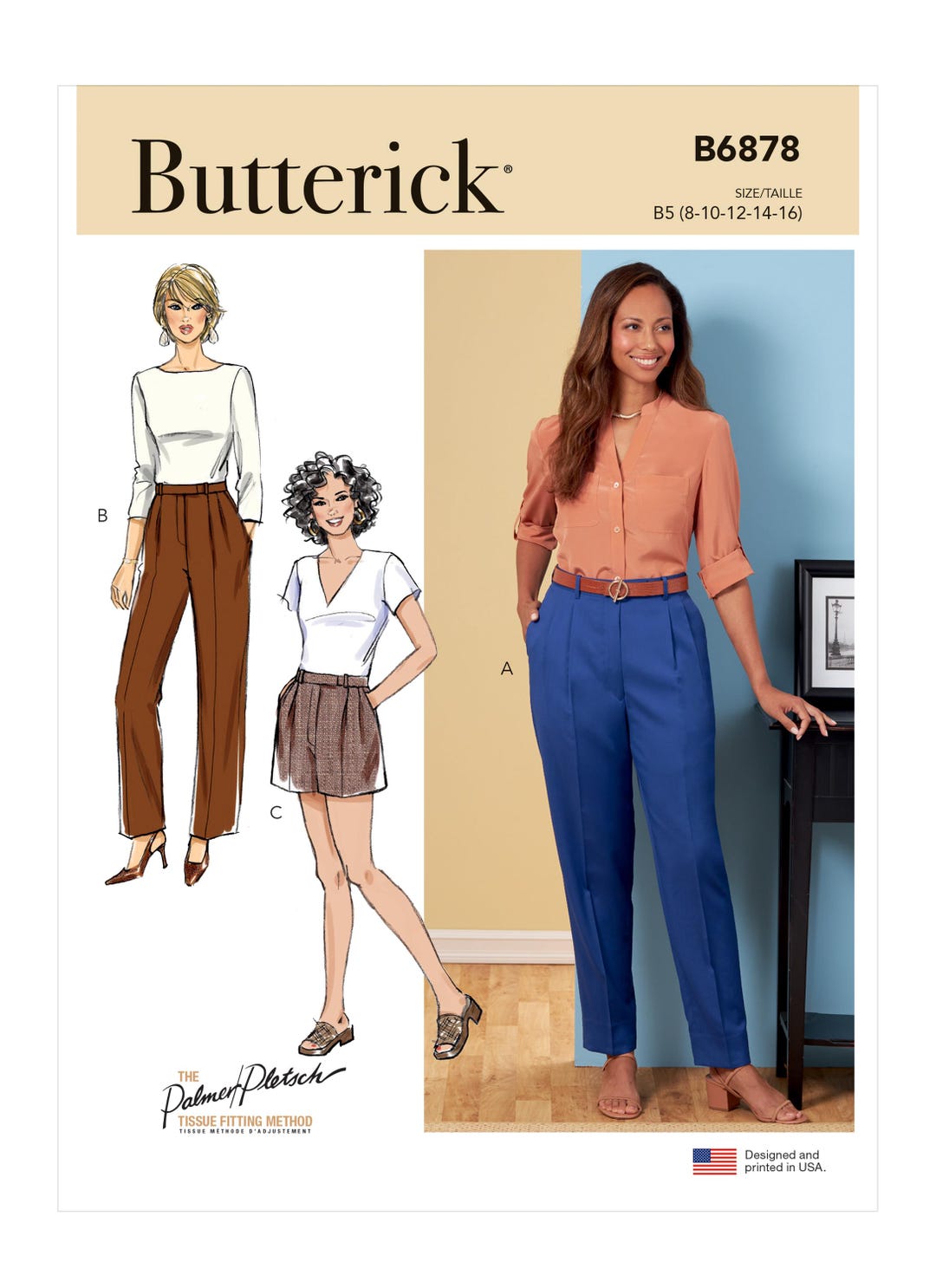 Butterick 6878 Sewing Pattern Womens Pants Pattern Shorts Pattern UNCUT ...