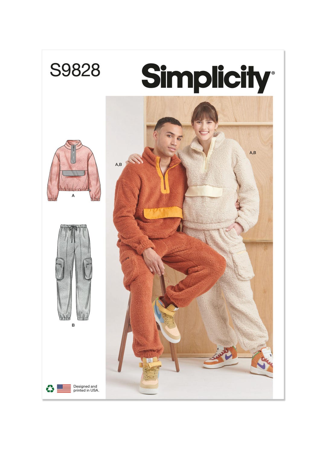 Simplicity 9828 Sewing Pattern Women Sweatshirt and Pants Pattern UNCUT ...