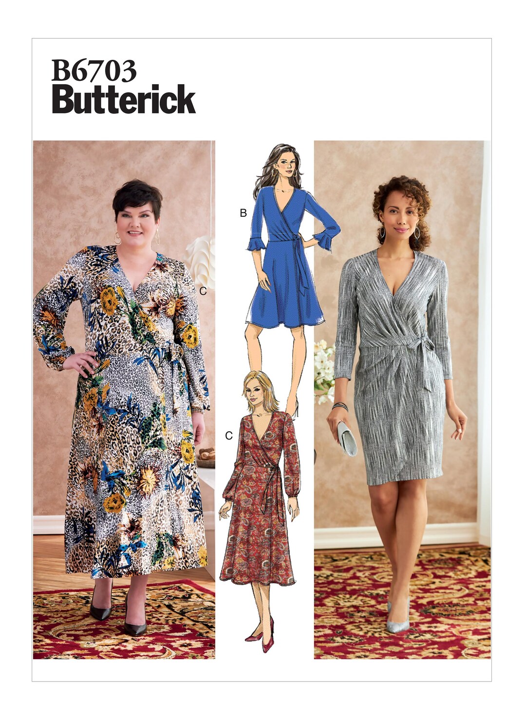 Butterick 6703 Sewing Pattern Women Dress Pattern UNCUT Factory Folded ...