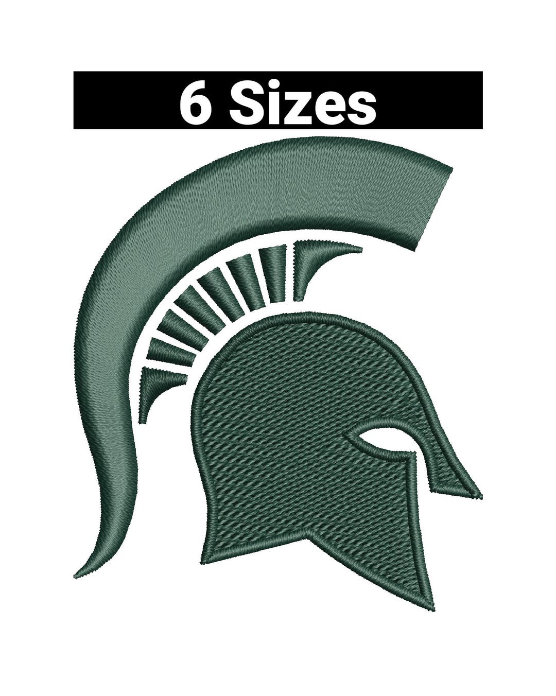 Spartan Embroidery Design (6 Sizes) (digital Download) - Etsy