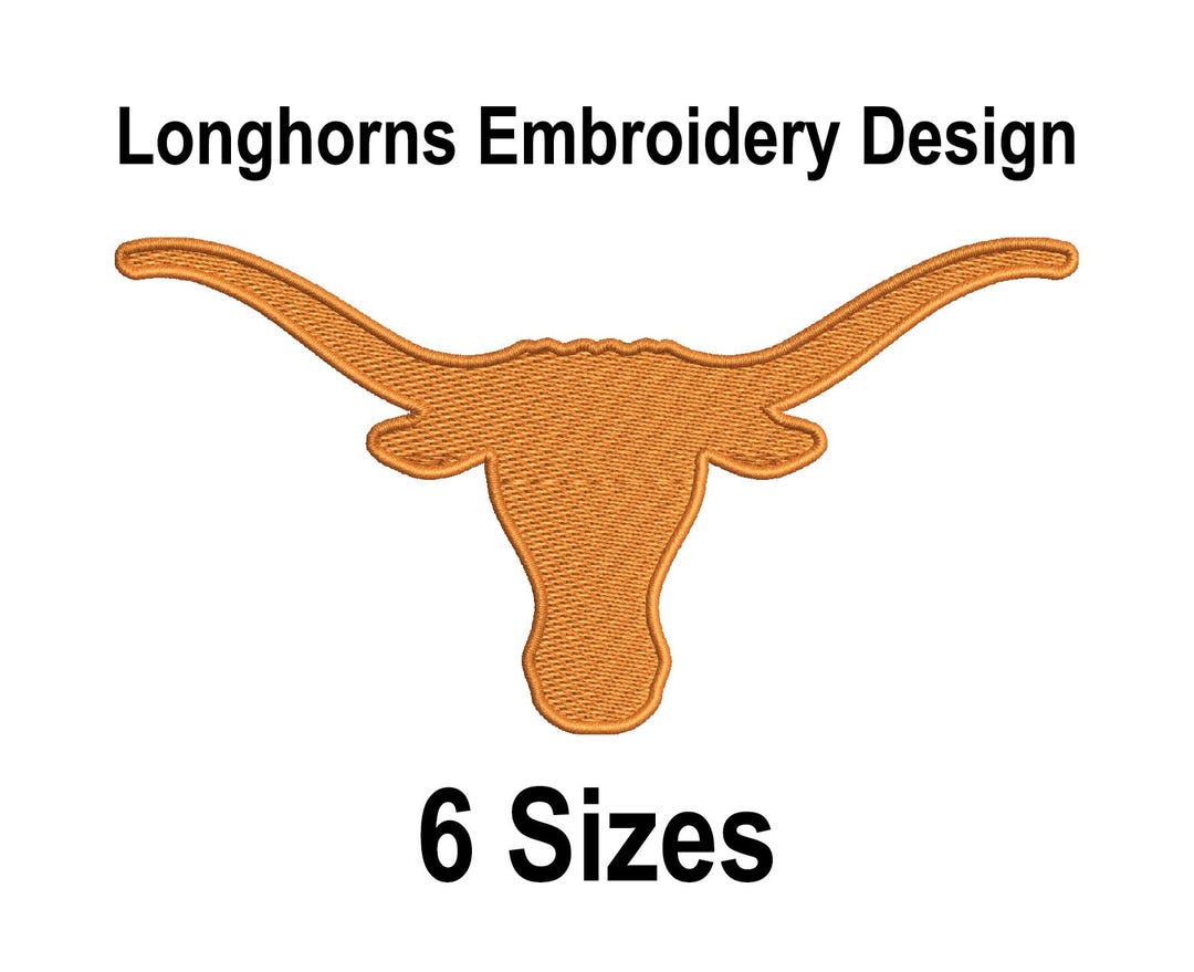 Longhorns Embroidery Design, 6 Sizes - Etsy
