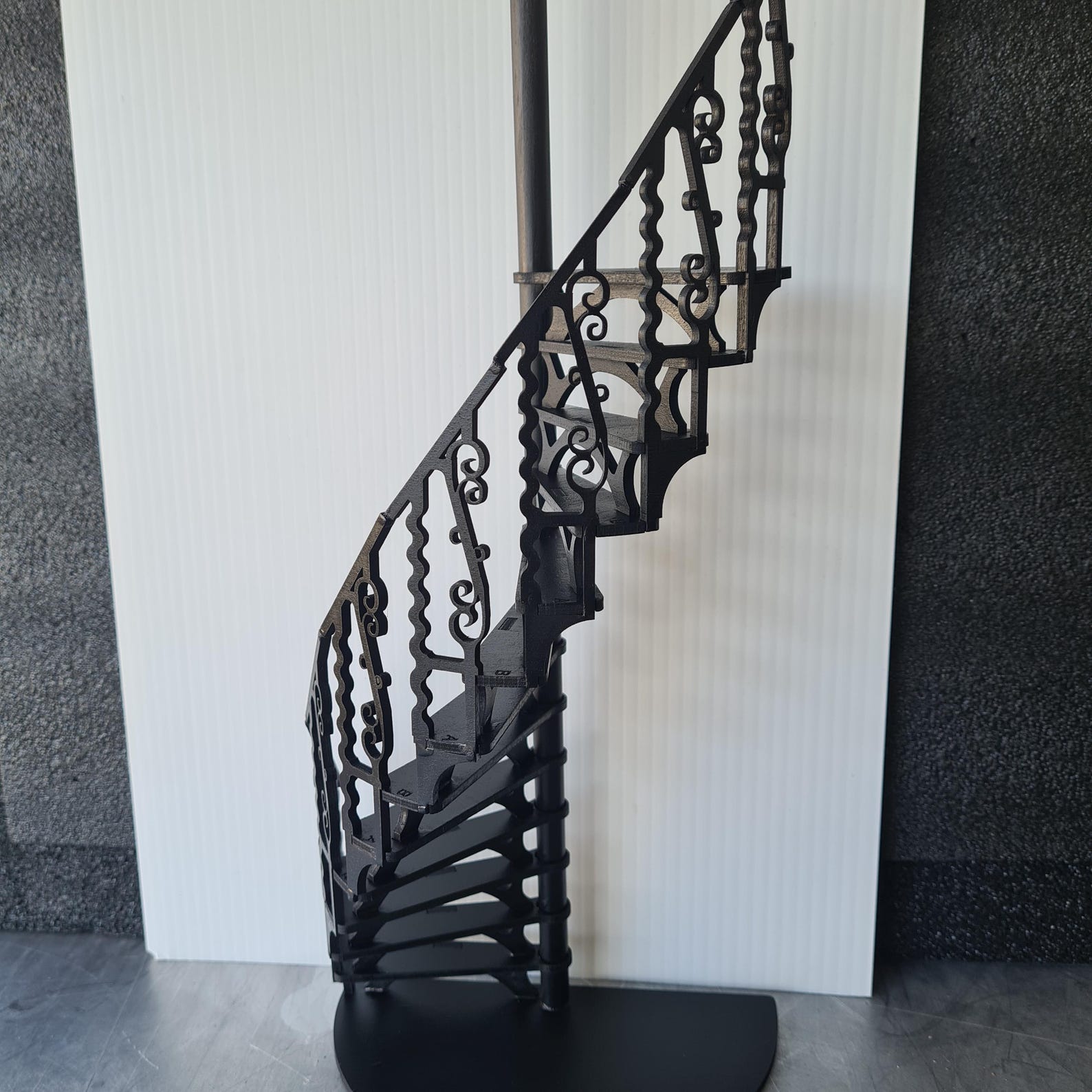 Spiral Stairs 1;12 Scale Digital Download DXF , STL , STEP Files - Etsy UK
