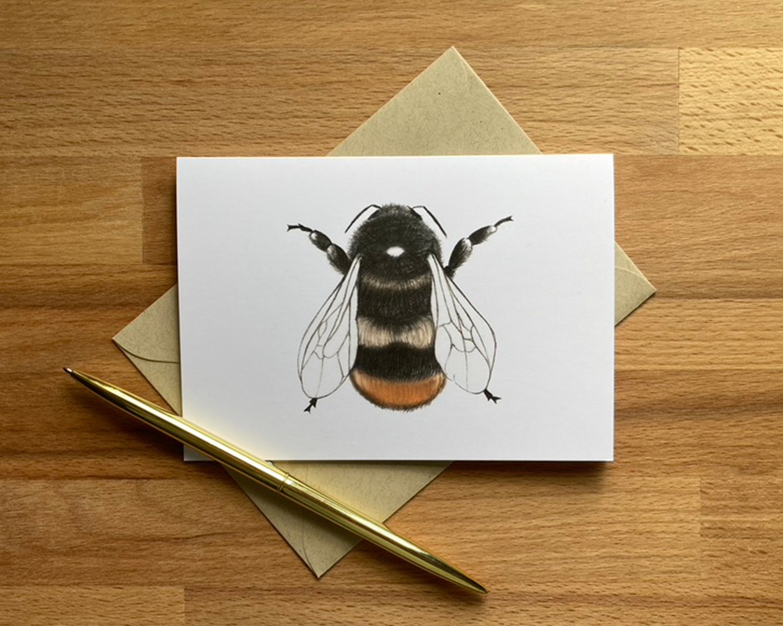 Bumble Bee Greetings Card - Etsy