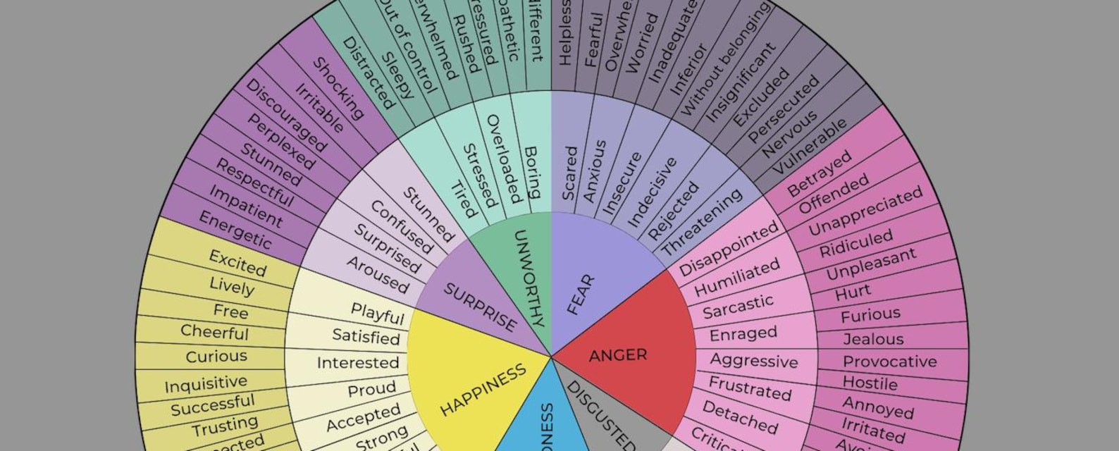 Wheel of Emotions / Emotion Wheel – Printable & Digital Download - Etsy
