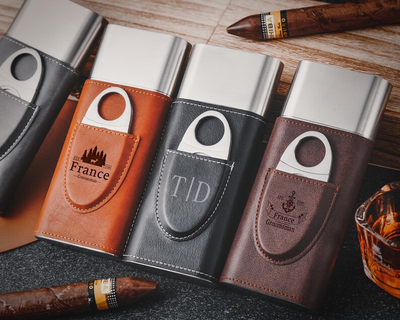Personalized Engraved Cigar Box Set. Gifts Suitable for Father's Day ...