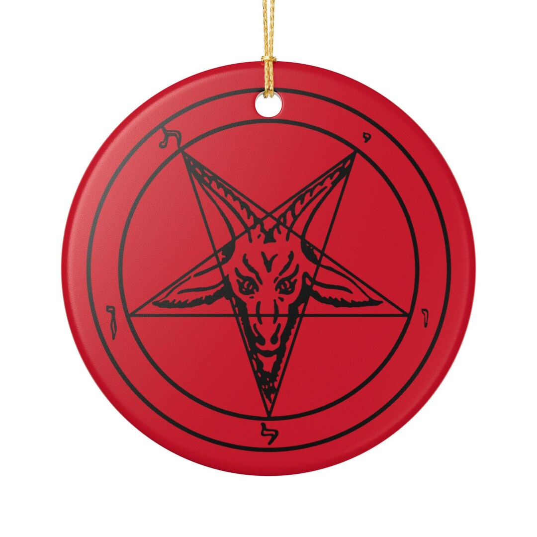 Baphomet Sigil Ornament: Gothic Occult Christmas Bauble - Etsy