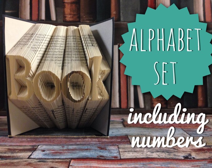 Full Book Alphabet Font Pattern & Tutorial, Gift, Decoration Book ...