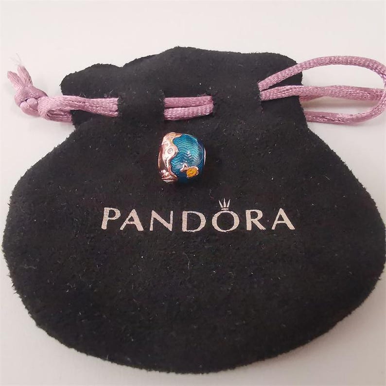 New Pandora Shimmering Ocean & Waves Fish Rose Gold Charm - Etsy Canada