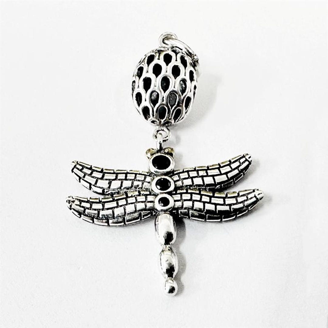 Pandora Dragonfly Charm: Sterling Silver & Cubic Zirconia - Etsy
