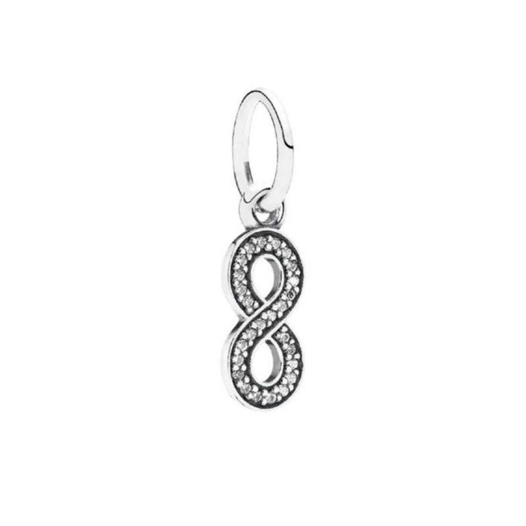 Pandora Symbol of Infinity Sterling Silver Cz Dangle Pendant Charm - Etsy
