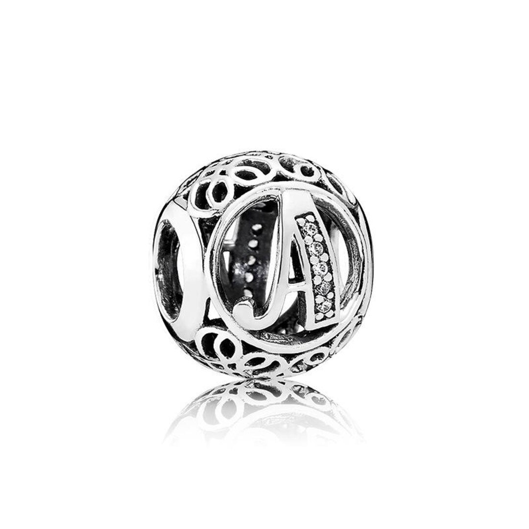 Pandora Uk Alphabet Letter, Initial, Vintage, Bracelet Charm, A-z, S925 ...