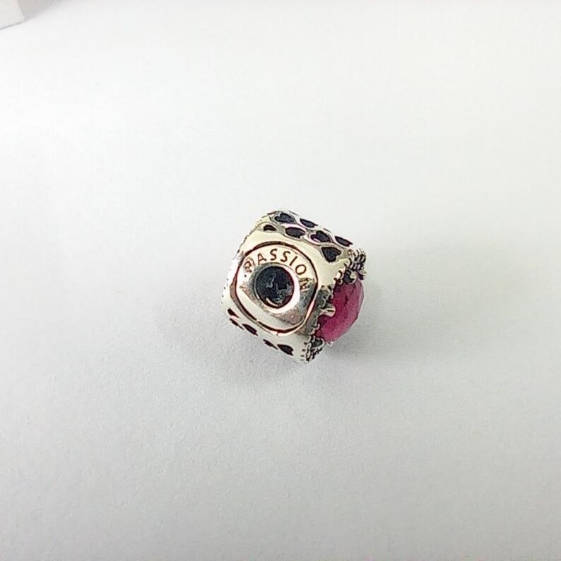 Pandora Essence Passion Synthetic Ruby Charm/bead - Etsy