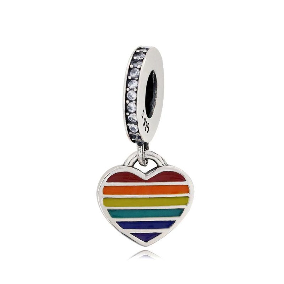 New Pandora 925 Rainbow Heart Pride Pendant Charm - Etsy