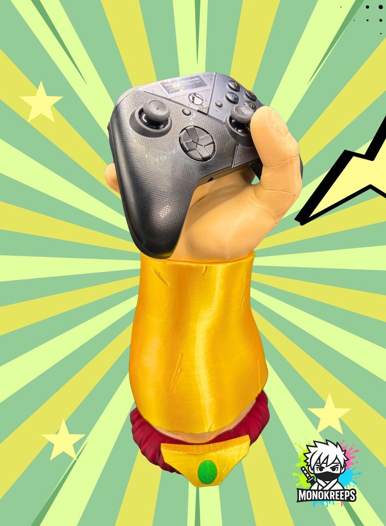 Legendary Rage Arm Anime Controller & Phone Holder: Gamer Desk Decor - Etsy