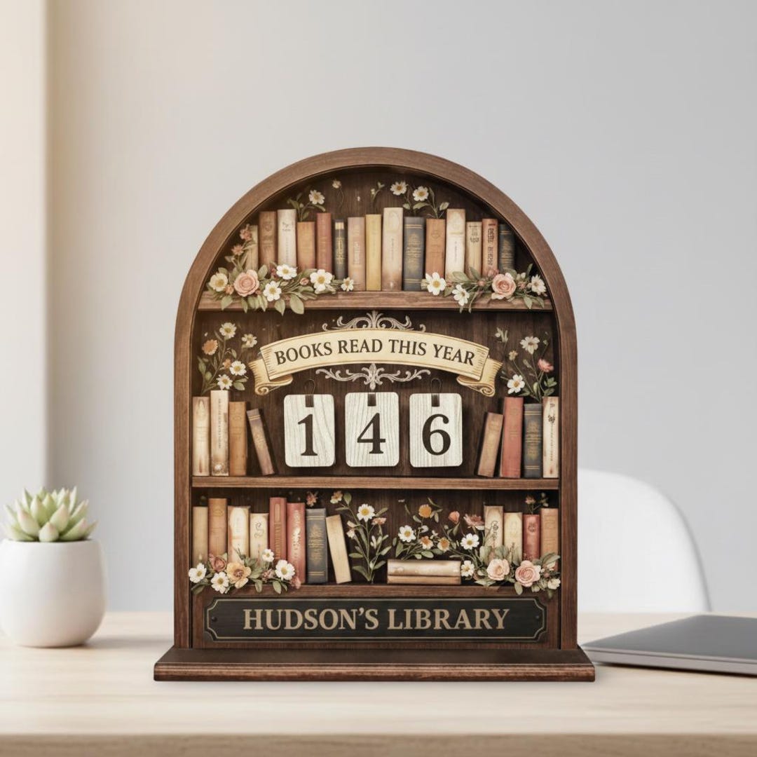 Personalized Books Read This Year Tracker, Reading Goal Book Counter ...