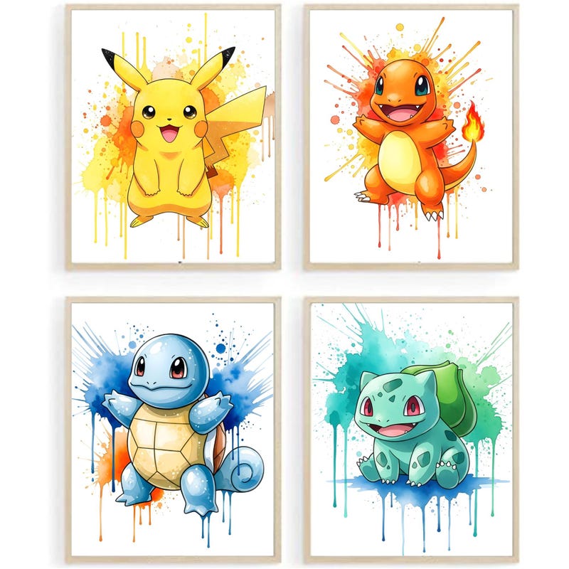 Pokemons Wall Art - Etsy