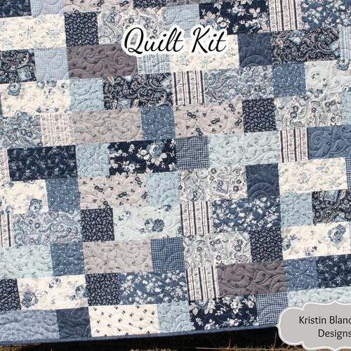 Throw Quilt Kit Layer Cake Pattern Blanket Quilt to Make - Etsy