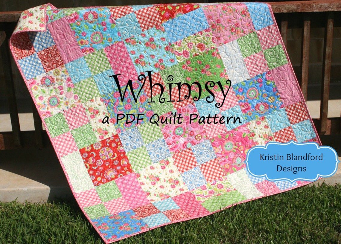 Layer Cake Quilt Pattern Whimsy Moda Baby Quilt and Throw - Etsy