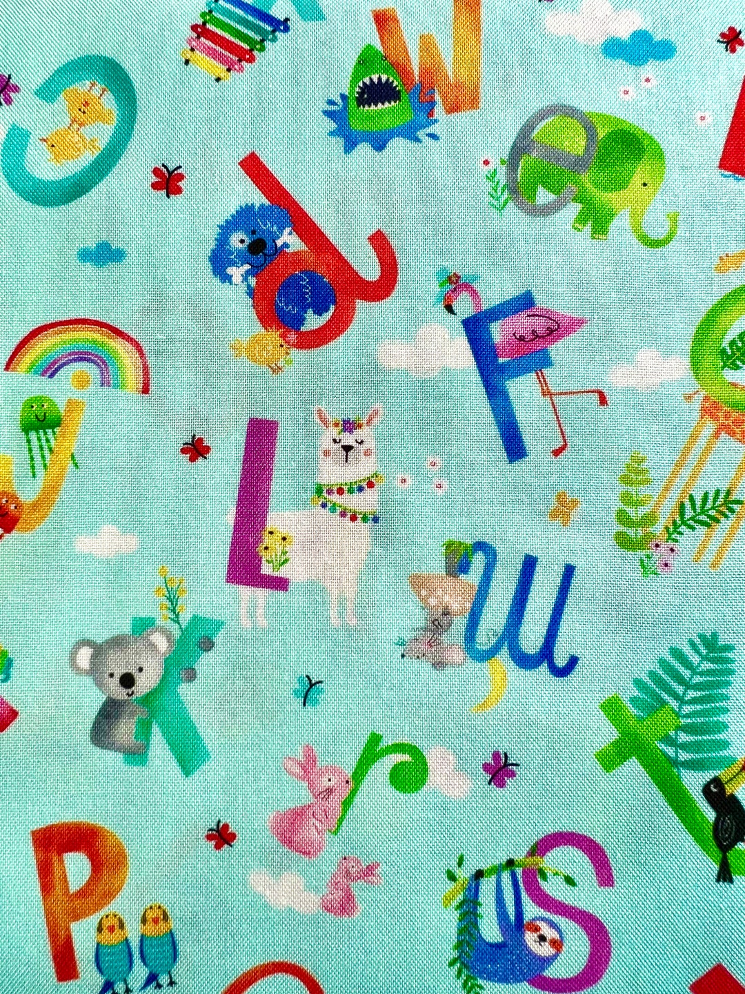Oasis Fabrics Wee Ones Abcs Fabrics Quilting Sewing Fabrics Alphabet ...