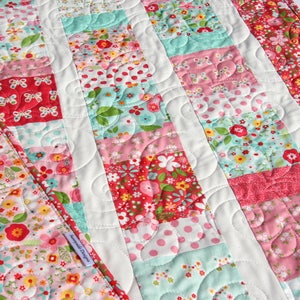 Charm Pack Quilt Pattern PDF – Charmingly Sashed – Baby & Throw Quilt ...