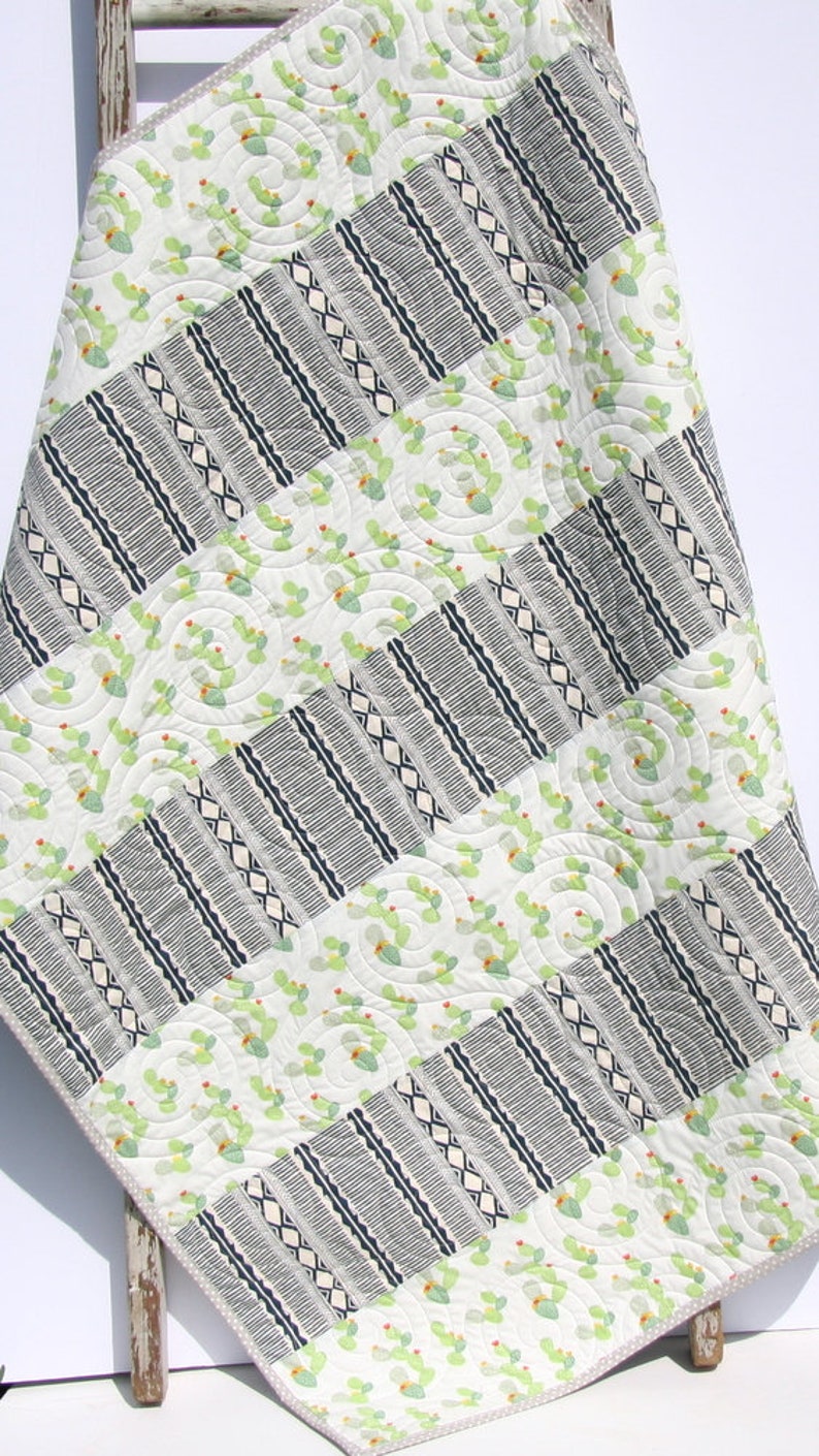 Cactus Quilt Kit Nursery Baby Bedding Blanket Project - Etsy