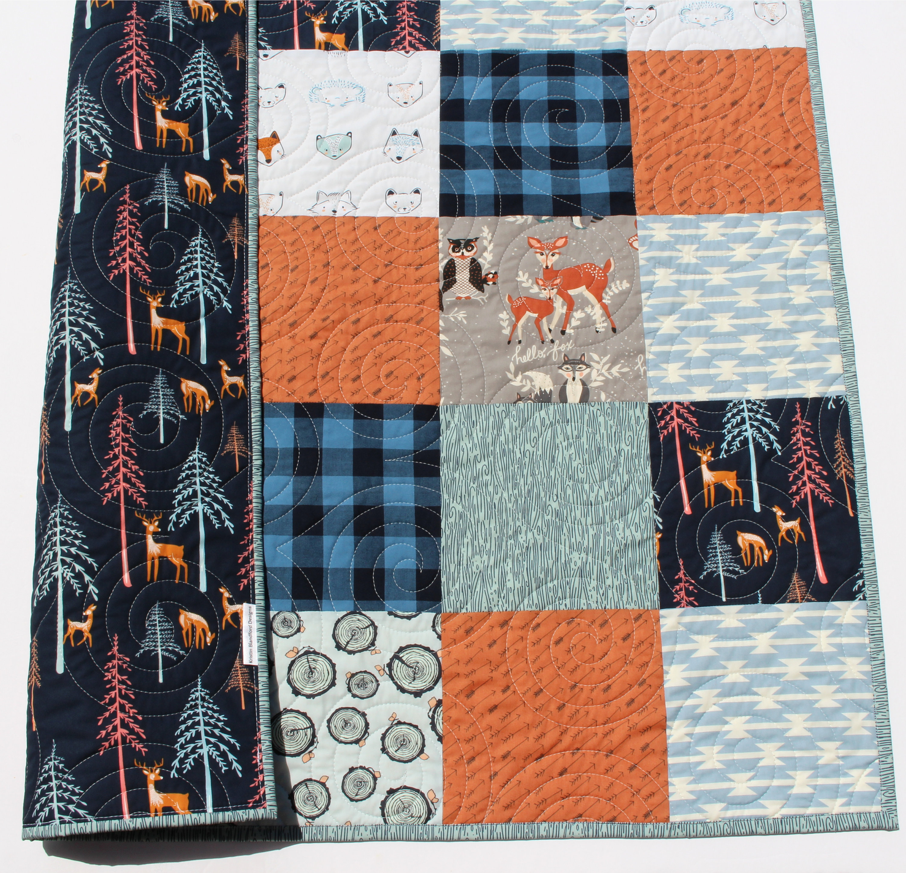 Little Forester Patchwork Quilt Kit in Baby Throw and Twin Sizes ...