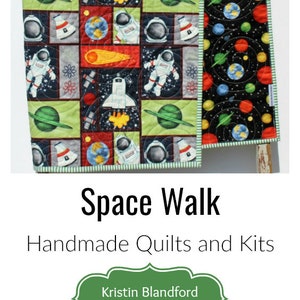 Space Quilt Kit for Kids – DIY Astronaut Blanket Kit – Outer Space Baby ...