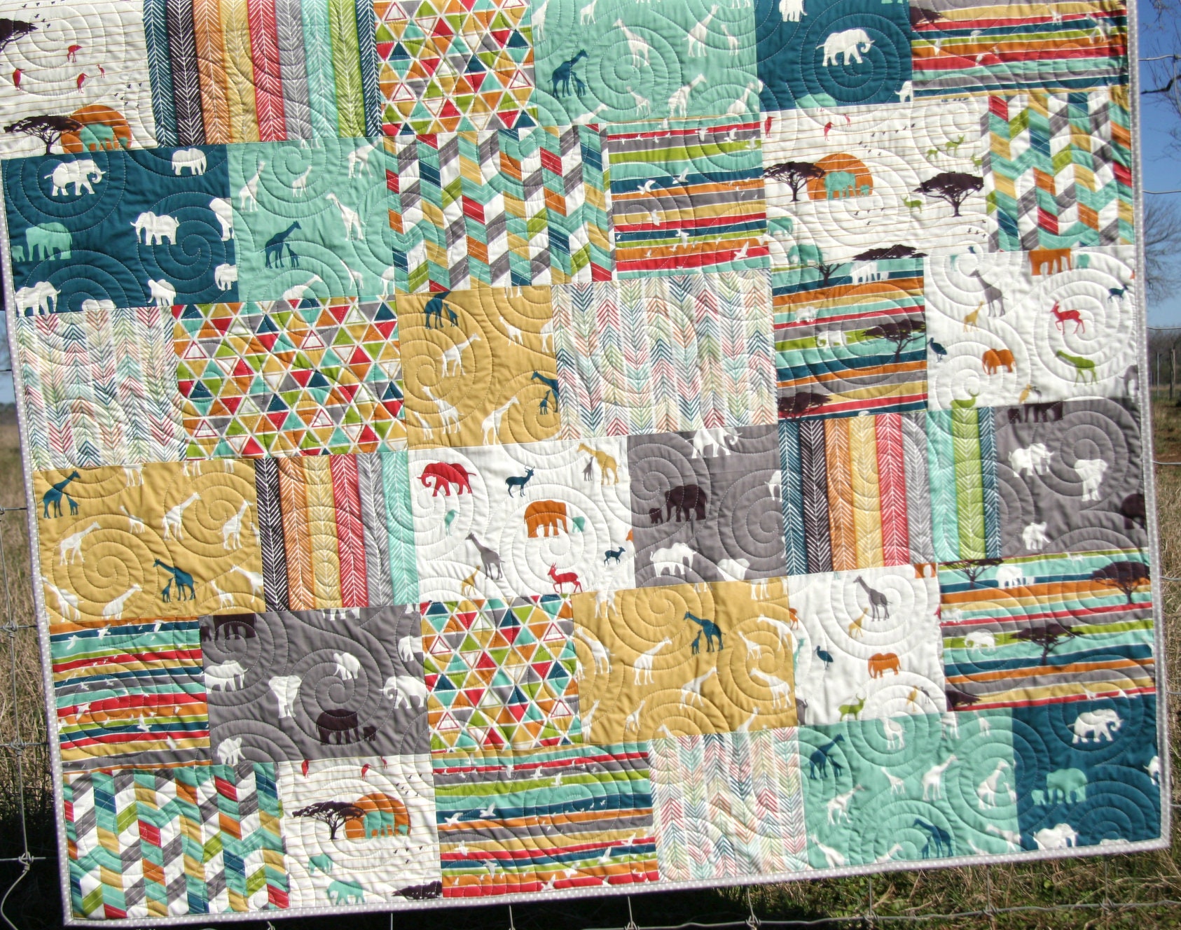 Husky Quilt Pattern Big Block Fat Quarter and Fat Eighth - Etsy Australia