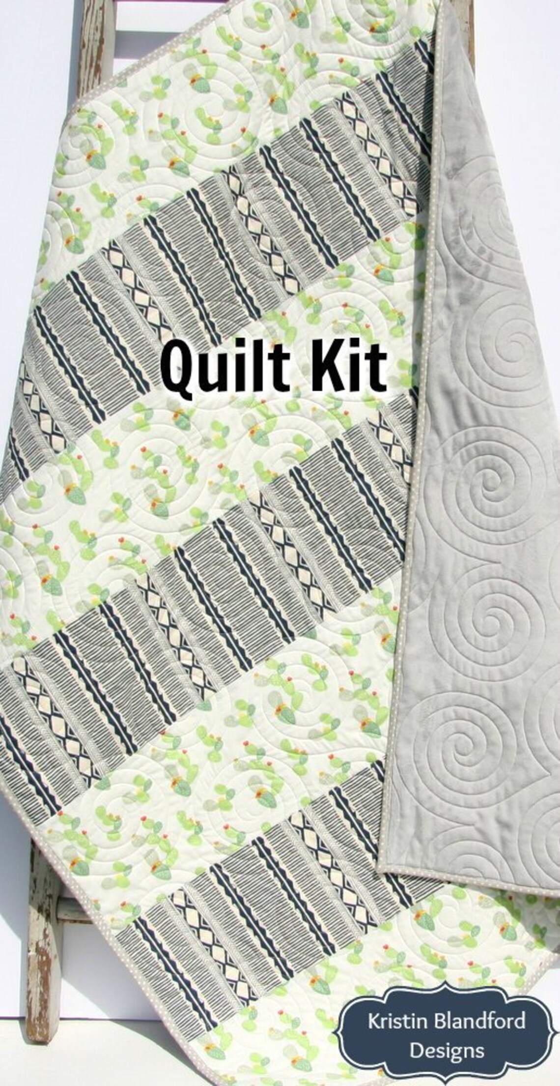Cactus Quilt Kit Nursery Baby Bedding Blanket Project | Etsy