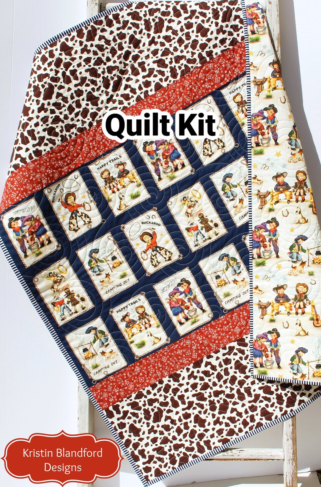 Ranch Rodeo Baby Quilt Kit Panel Quick Easy Beginner Sewing - Etsy
