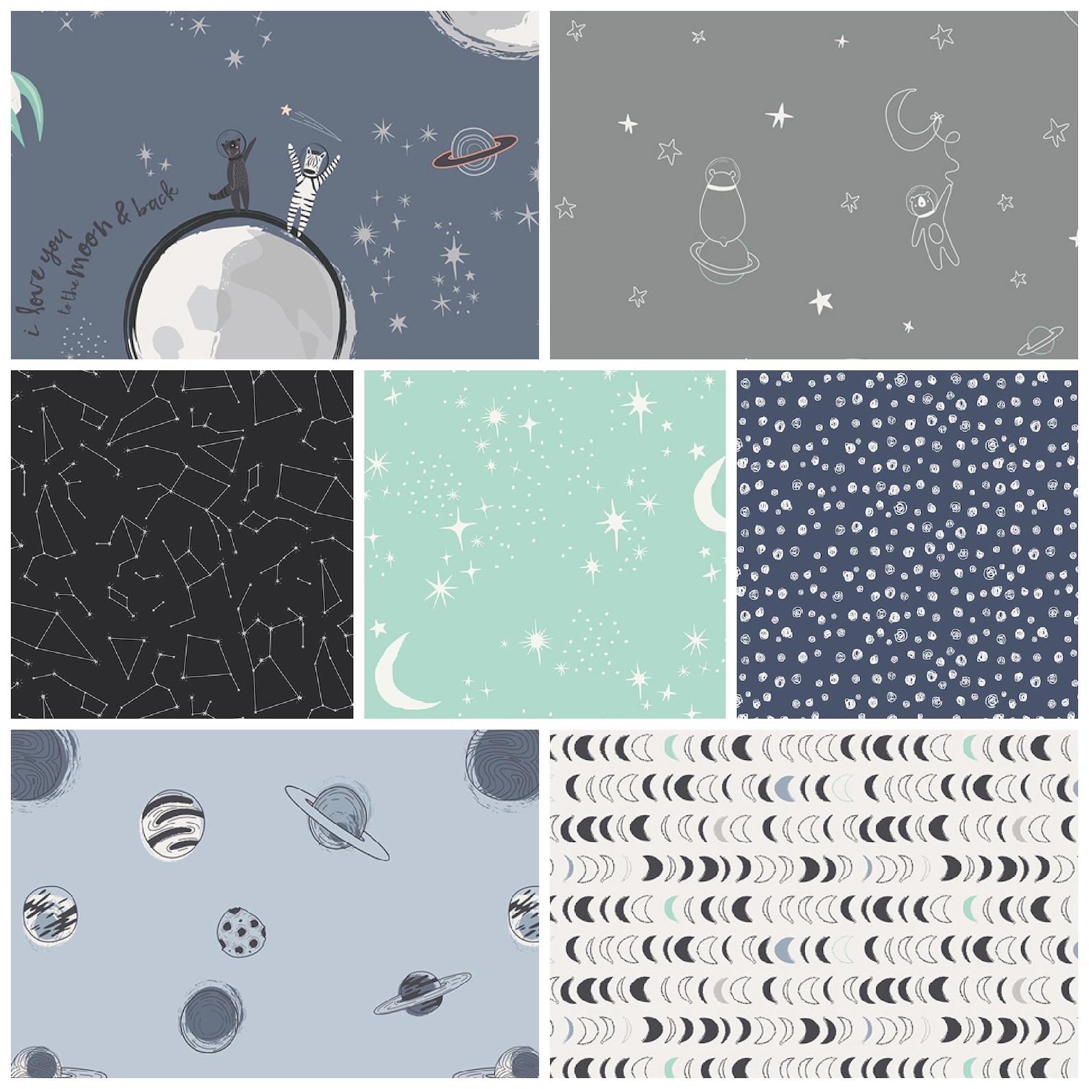 Stargazer Fat Quarter Half Yard and Yards Art Gallery Fabrics Space ...