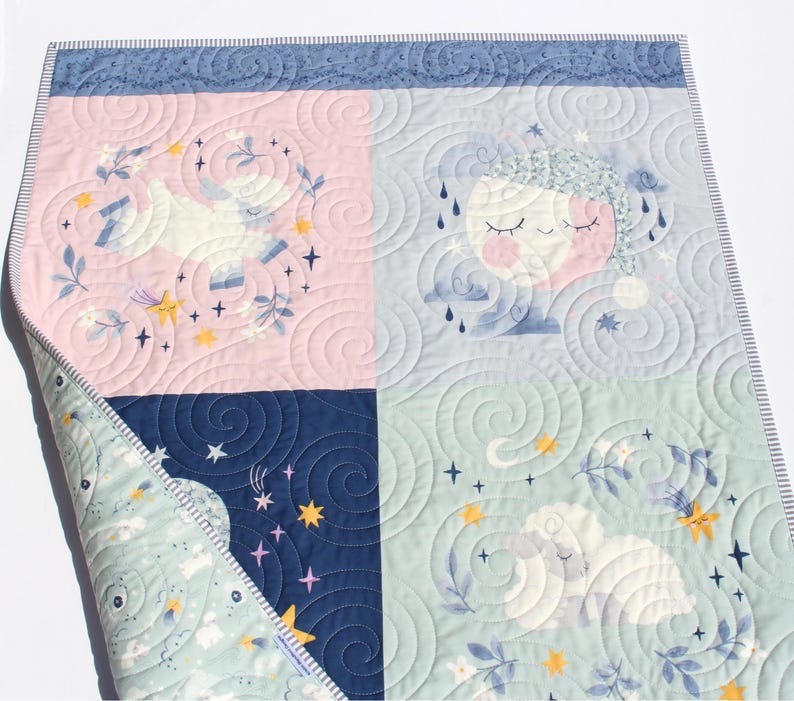 Baby Panel Quilt Kit – Twinkle Little Star Nursery Quilt, Beginner ...