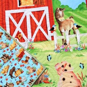 Farm Quilt Kit, Panel Quick Easy Fun, Beginner Project, Quilting ...