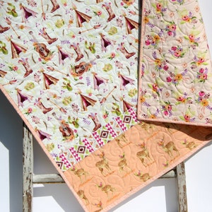 Boho Quilt Kit, DIY Project, Easy Beginner, Striped Pattern, Modern ...