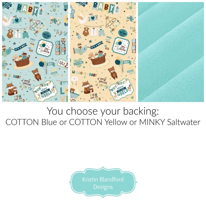 Baby Panel Quilt Kit – Baby Boy Nursery Quilt, Beginner Friendly Sewing ...