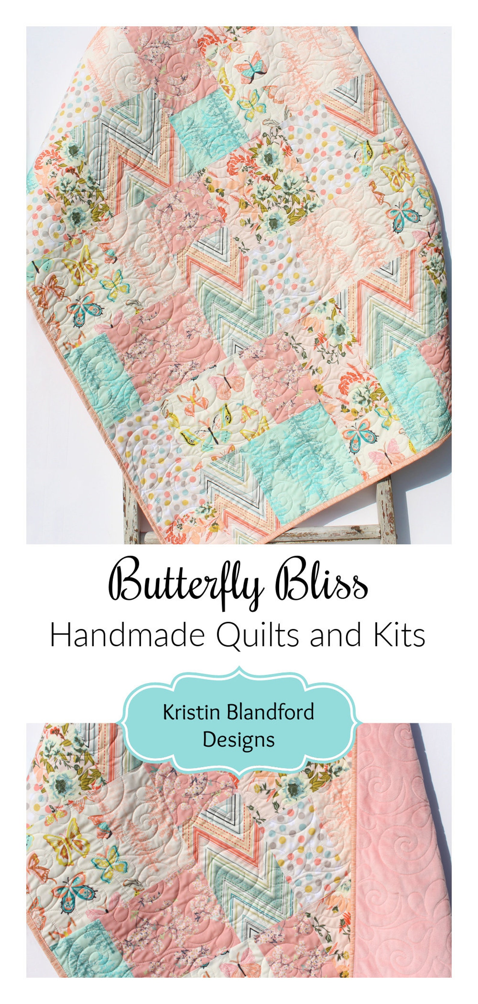 Butterfly Quilt Kit for Baby Newborn Blanket Pattern Fabrics - Etsy